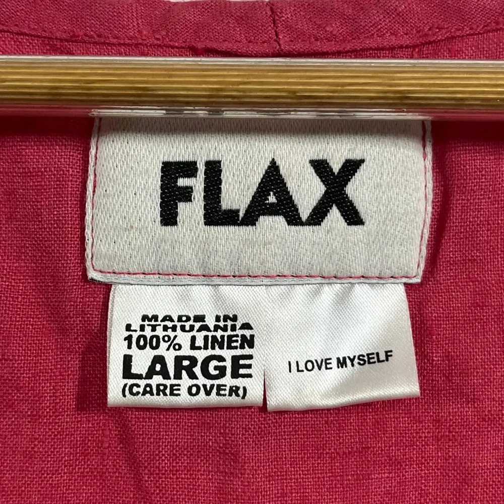 Flax | Tops | Flax 0 Linen Euro Summer Tank Top Pink Scoop Neck Boxy ...